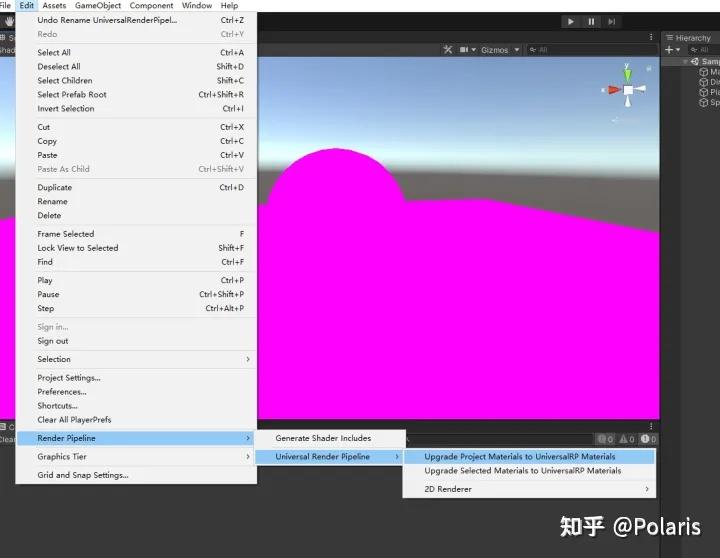 已有Unity工程升级到LWRP/HDRP后材质都变洋红色了，怎么办？ - 知乎