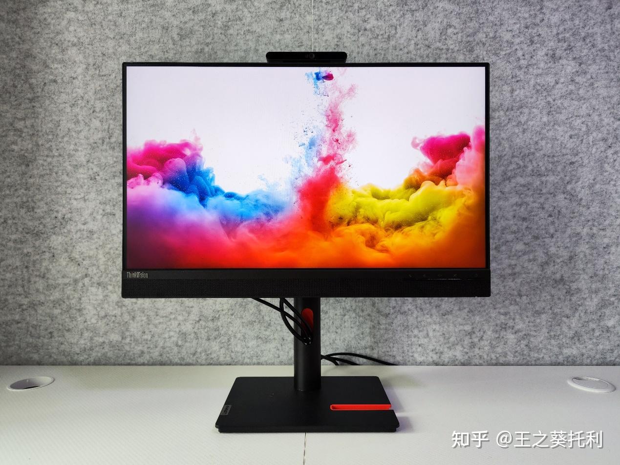 24英寸办公显示器推荐：联想ThinkVision T24v-30上手体验及测评，拥有一台带有摄像头的显示器是一种什么体验？ - 知乎