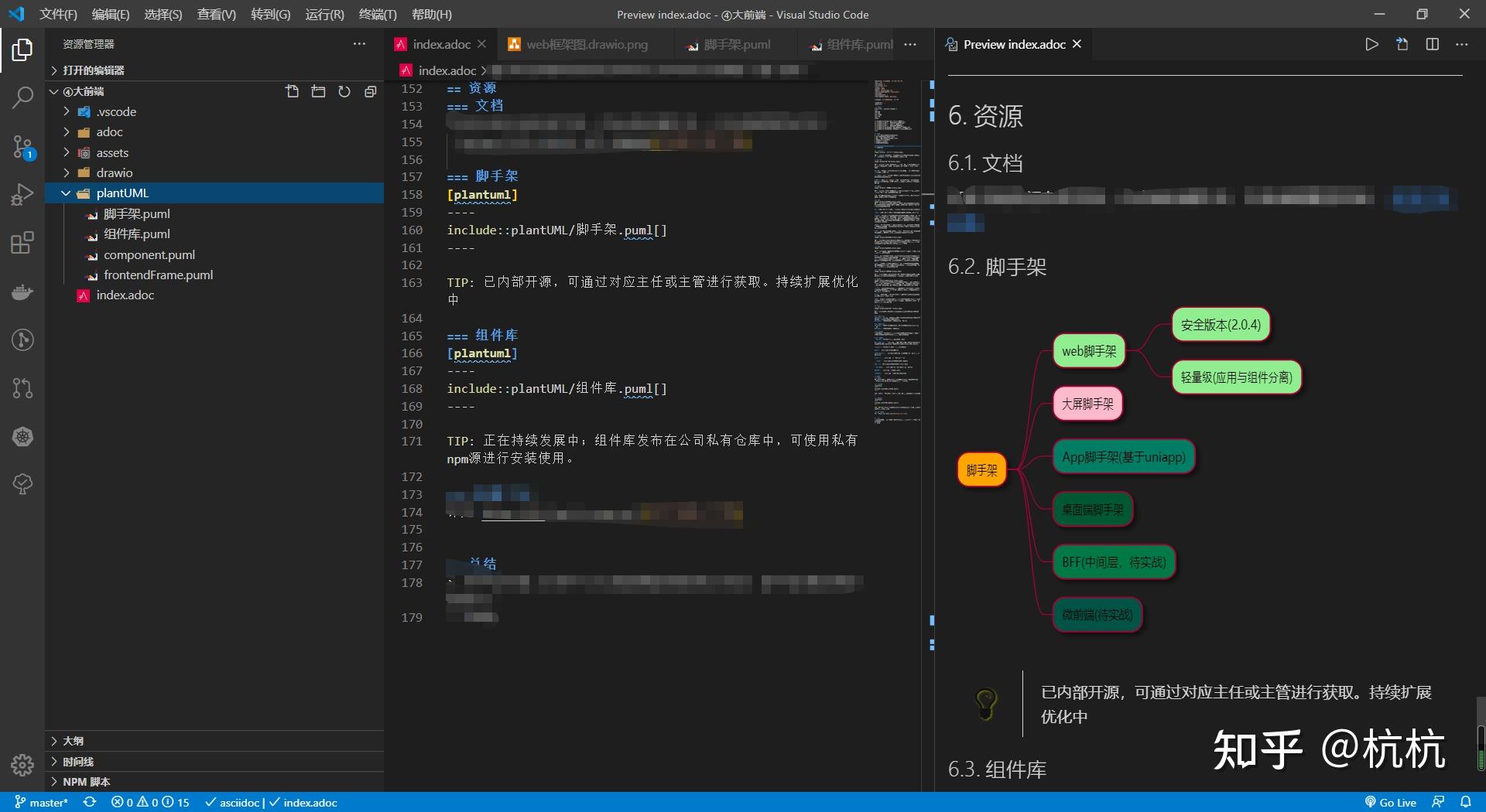 使用VScode+AsciiDoc+drawio+PlantUML设计文档真香 - 知乎