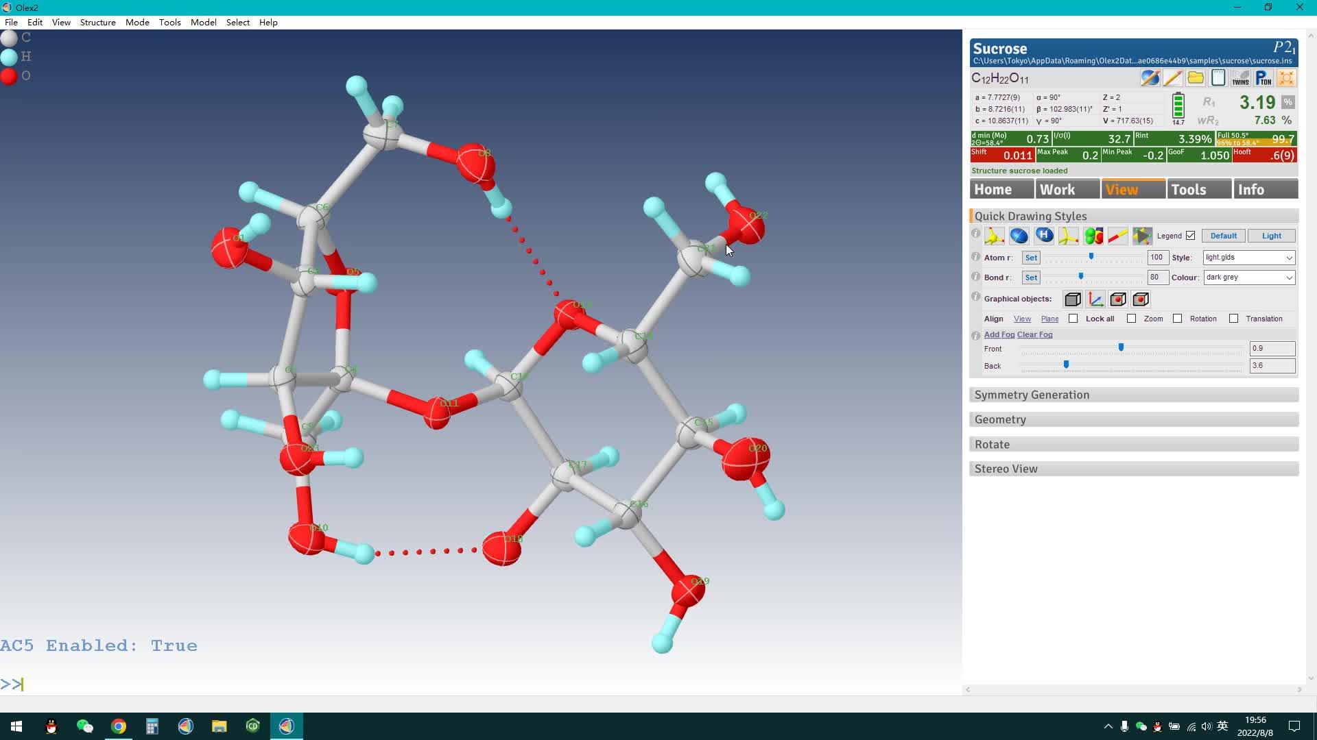 Olex2基操-图例中原子颜色的更改 - 知乎