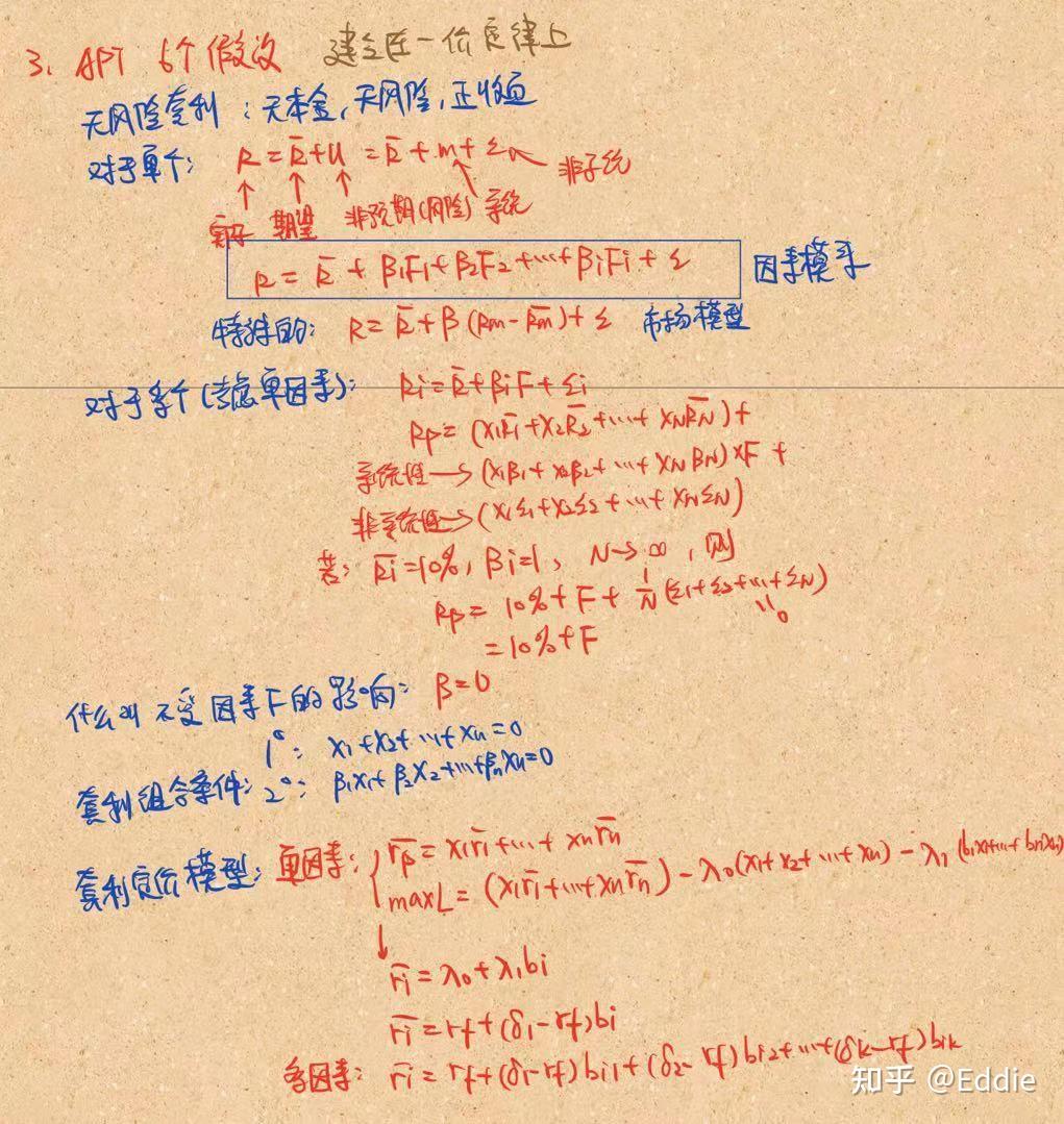 马科维茨均值方差模型（无差异曲线 效用函数） CAPM APT 总结 - 知乎