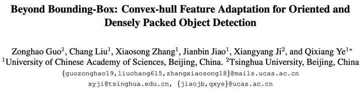 Beyond Bounding-Box: Convex-hull Feature Adaptation for Oriented and Densely Packed Object ...