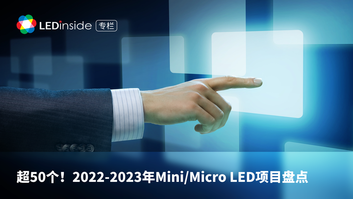 2022-2023年共计50余项Mini/Micro LED项目盘点 - 知乎