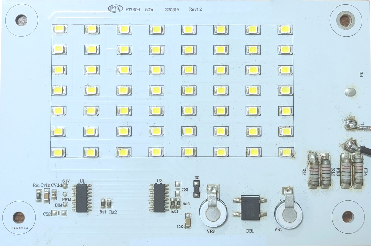 PT1909 三段低谐波投光灯，UFO户外灯具应用。 带调光脚 单颗做25W 高压线性IC方案 - 知乎