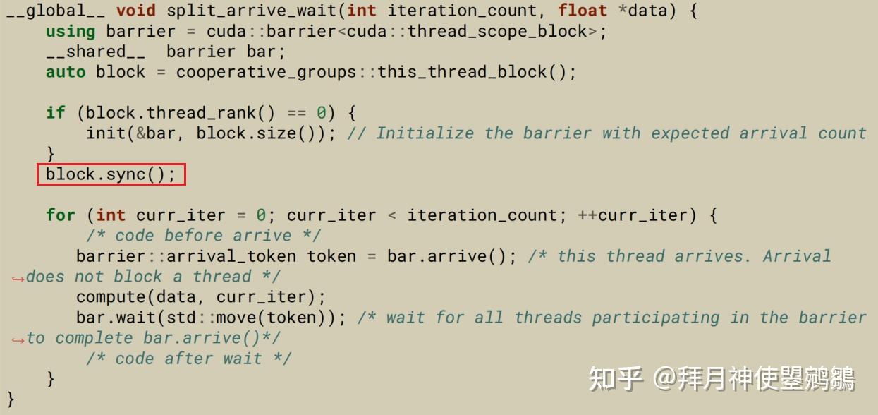 谁能为我介绍一下CUDA中Async Barrier的一些使用细节？ - 知乎