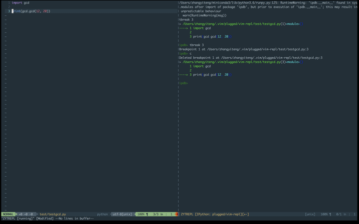 vim逐行调试python - 知乎