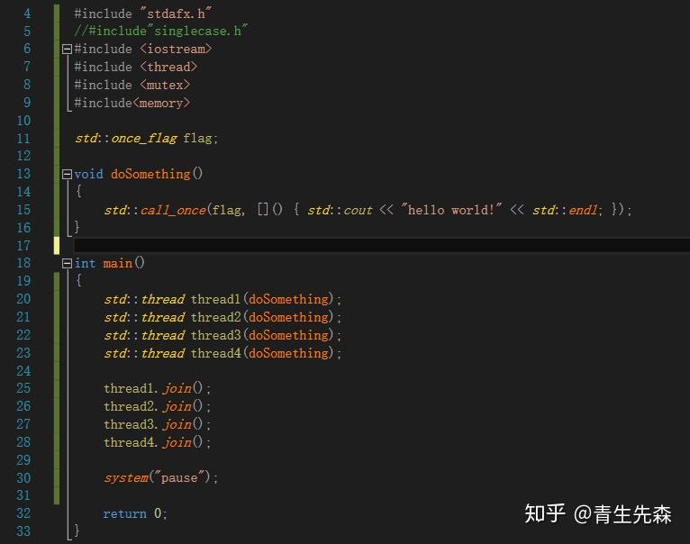 C++中once_flag、call_once使用 - 知乎
