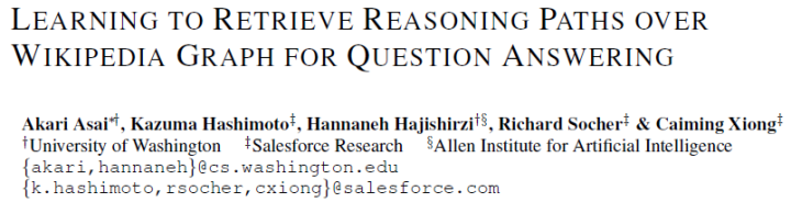Retrieve Reasoning Paths over Wikipedia Graph - 知乎