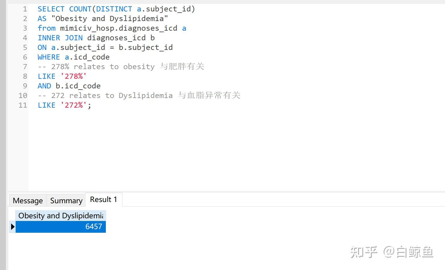 MIMIC数据库， 如何计算具有两个特定icd代码（患有特定两种疾病）的患者数量? - 知乎
