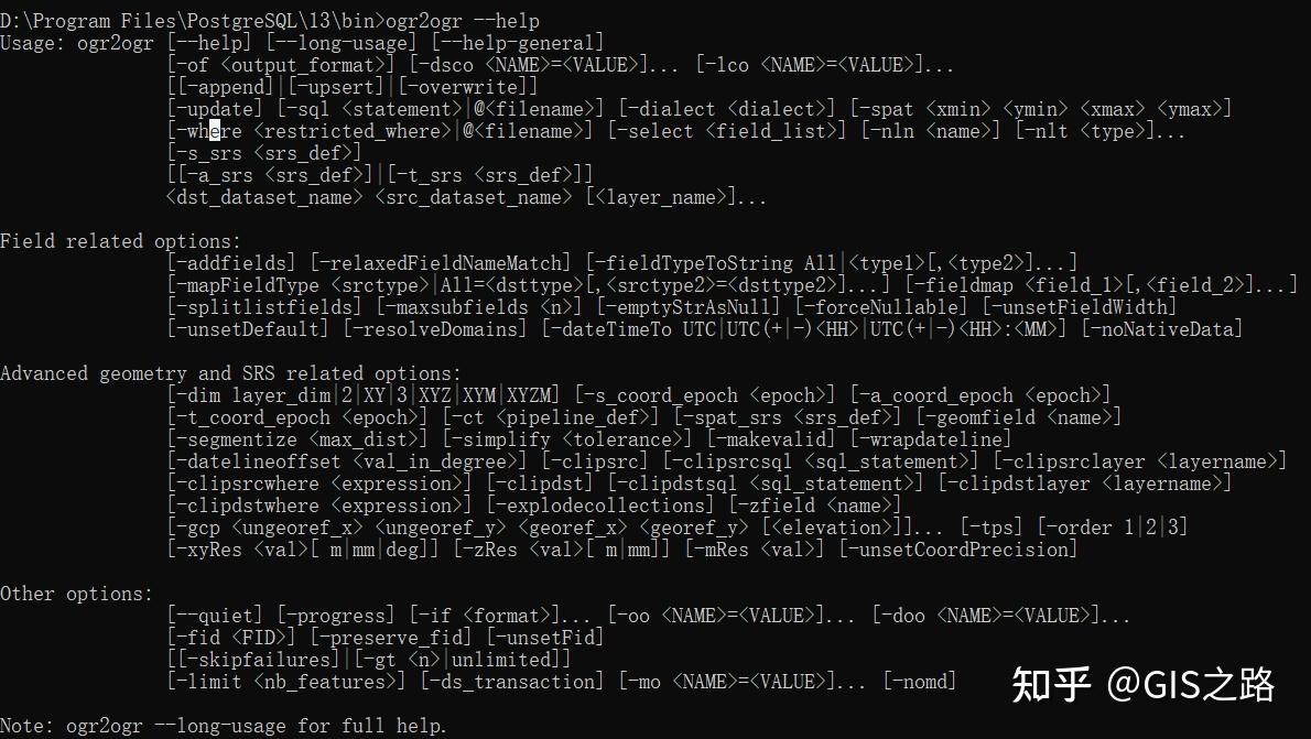 ogr2ogr 导入 Shp 到PostGIS空间数据库 - 知乎