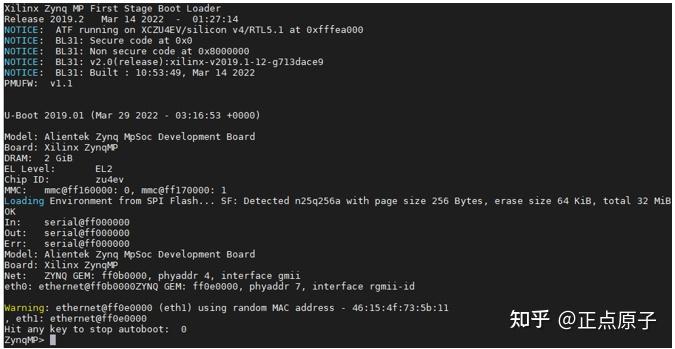 《DFZU2EG_4EV MPSoC之嵌入式Linux开发指南》第十一章 U-Boot使用实验 - 知乎