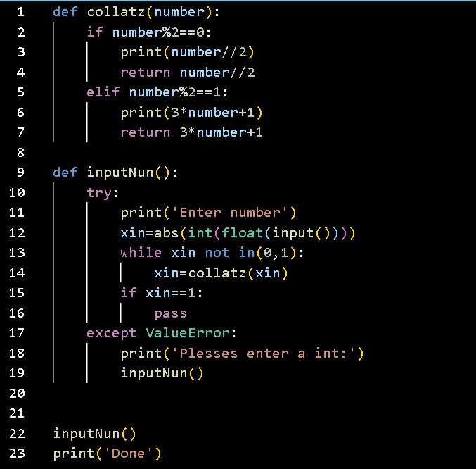 Python Collatz序列解析过程 collatz序列 - 知乎