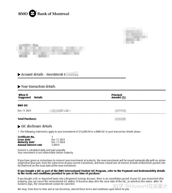 BMO GIC办理流程 - 知乎