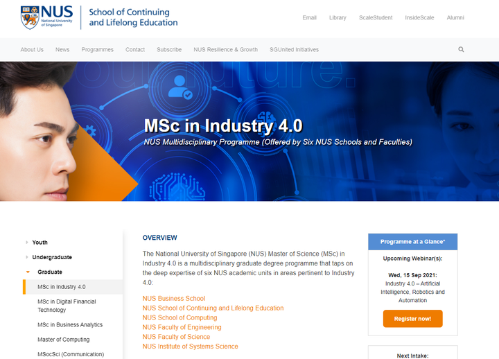 新国立NUS工业4.0（Industry4.0）申请经验及面经 - 知乎