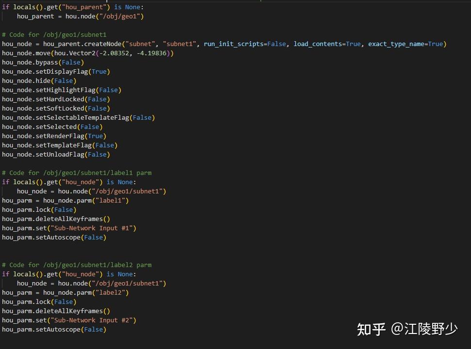 Houdini Code&Node转换工具 - 知乎