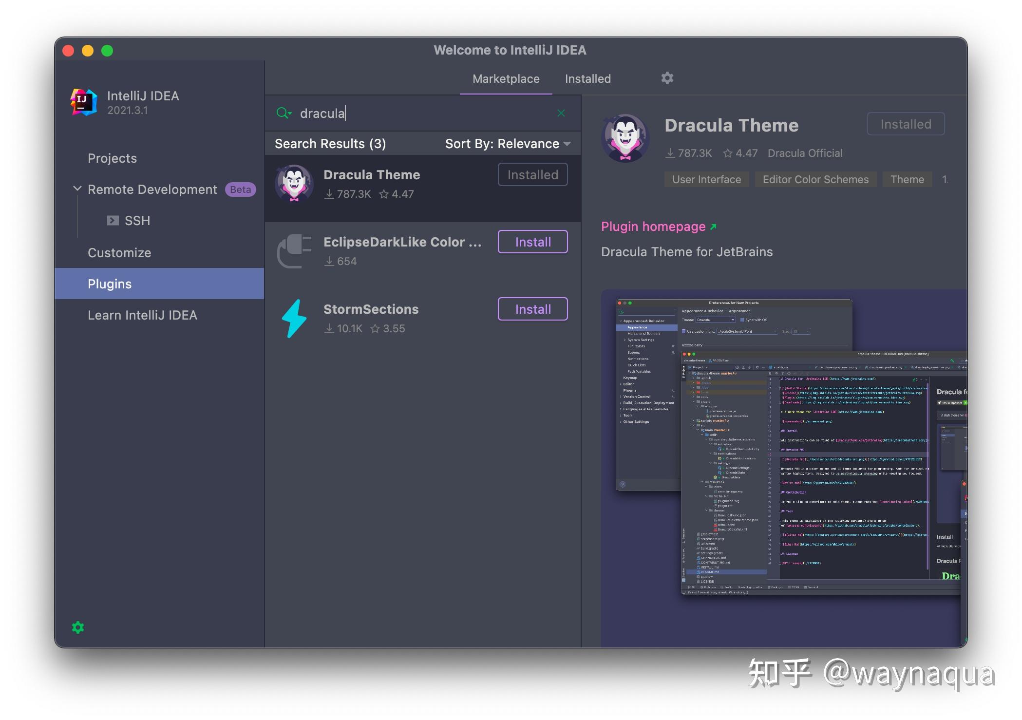 IDE暗黑主题推荐-Dracula - 知乎