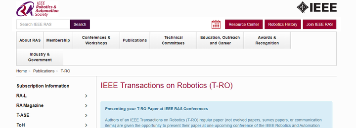 机器人顶刊 | TRO 2022文章汇总！ - 知乎