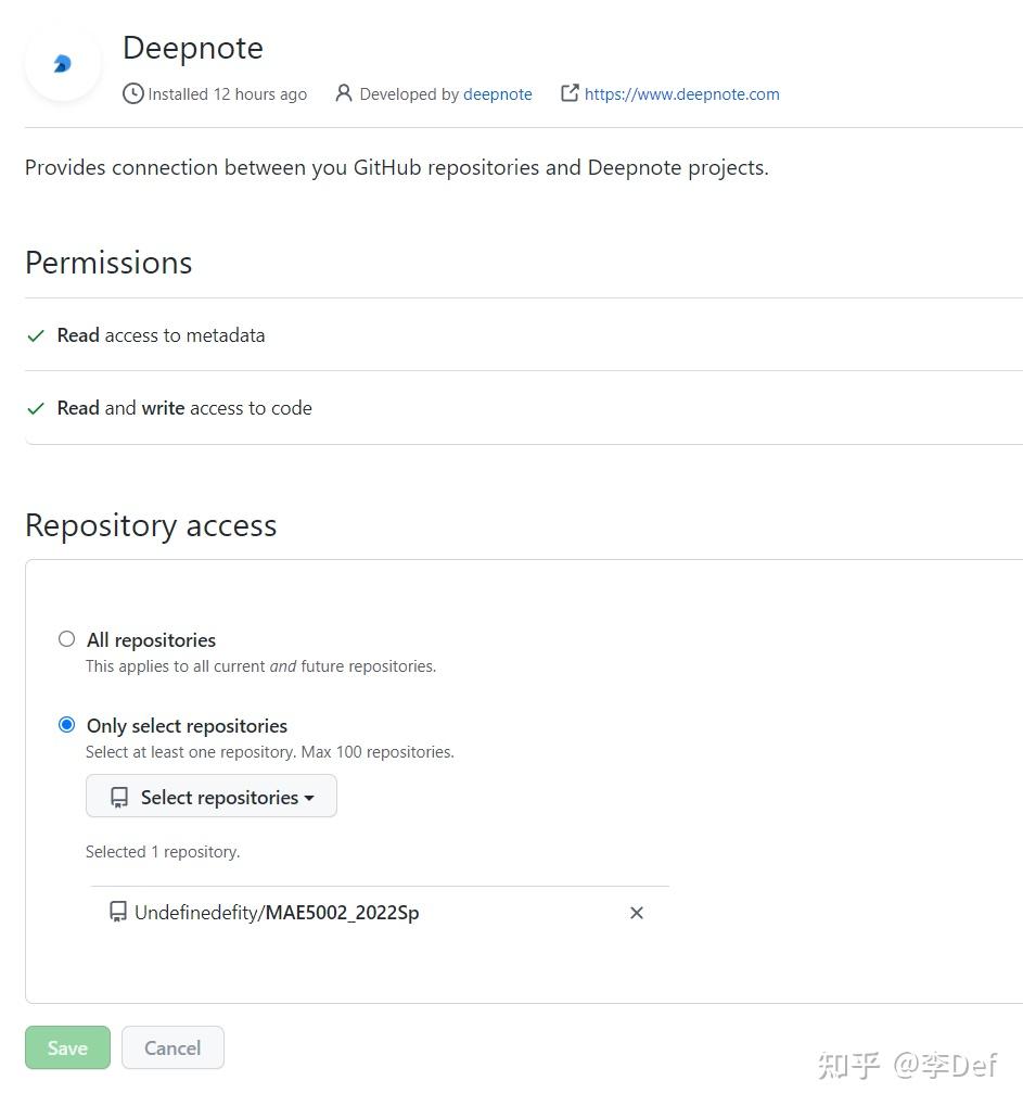 Deepnote中连接 (Link) GitHub - 知乎