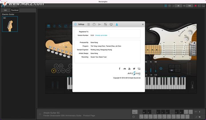 Ample Sound Ample Guitar Stratocaster for Mac(充足的吉他SC声音) - 知乎