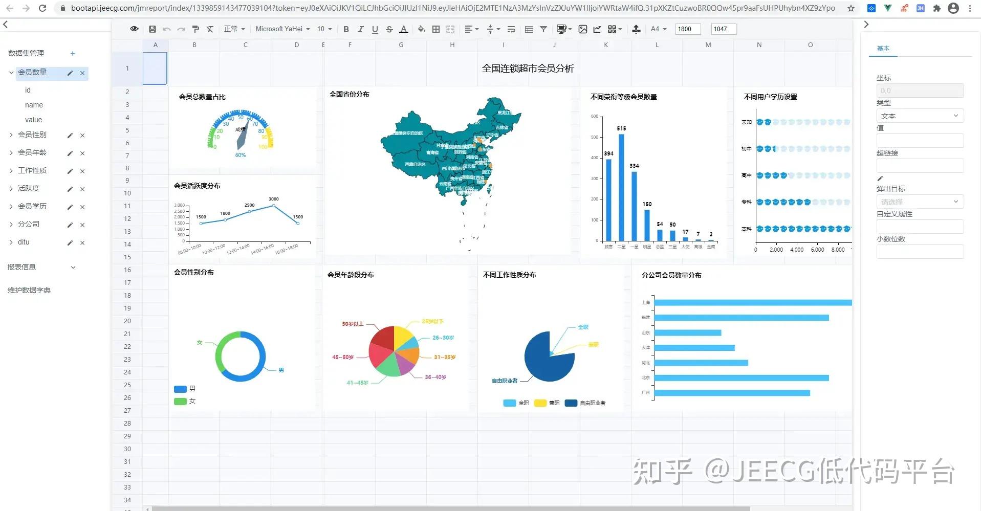 开源可视化工具对比：JimuReport VS DataEase - 知乎