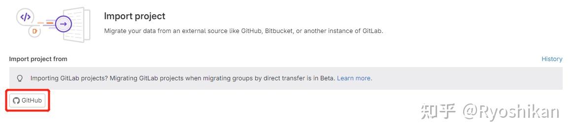 gitlab 导入项目问题, import project? - 知乎