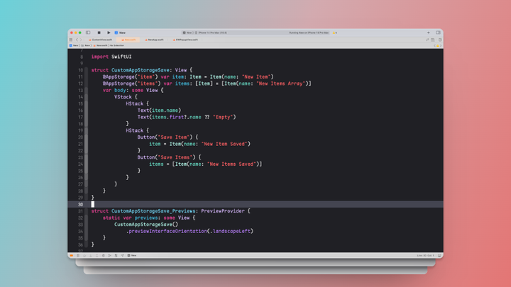 SwiftUI 使用 AppStorage 和 SceneStorage 存储自定义类型 - 知乎
