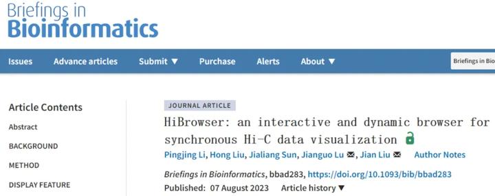 可视化工具 | HiBrowser：用于实时Hi-C数据可视化的交互式动态浏览器 - 知乎