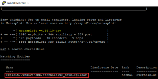 MS-2017-010（Eternalblue）EXP移植Metasploit攻击 - 知乎