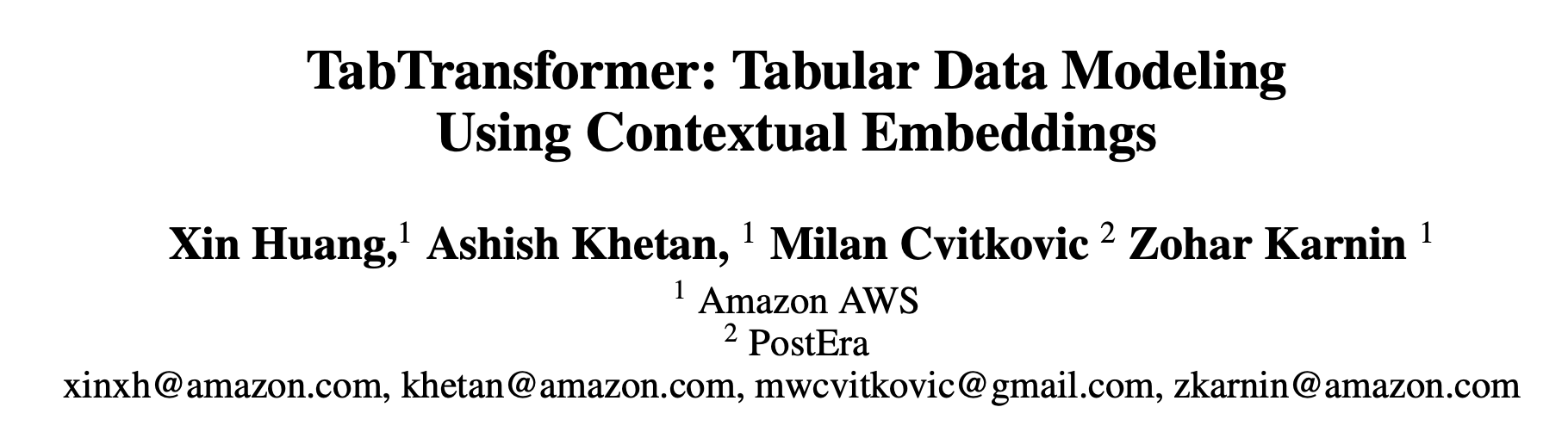 [73] TabTransformer: 用Transformer处理表格型数据 - 知乎