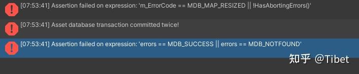 Unity报错“Assertion failed on expression: ‘m_ErrorCode == MDB_MAP_RESIZED |... - 知乎