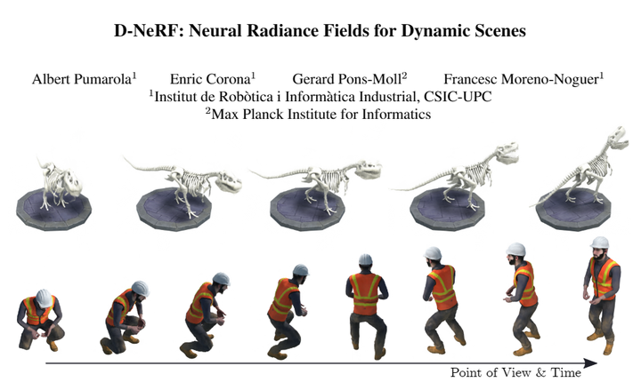 D-NeRF: Neural Radiance Fields for Dynamic Scenes - 知乎