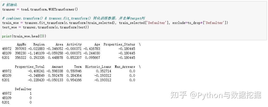 基于 Toad 的评分卡模型全流程详解（含 Python 源码） - 知乎