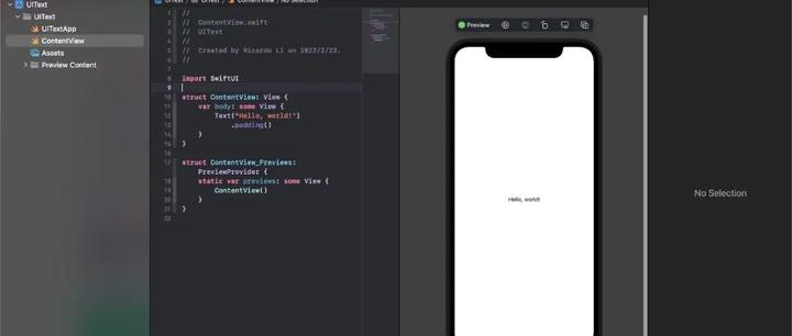 Swiftui极简教程01搭建一个新项目andtext文字的使用 知乎