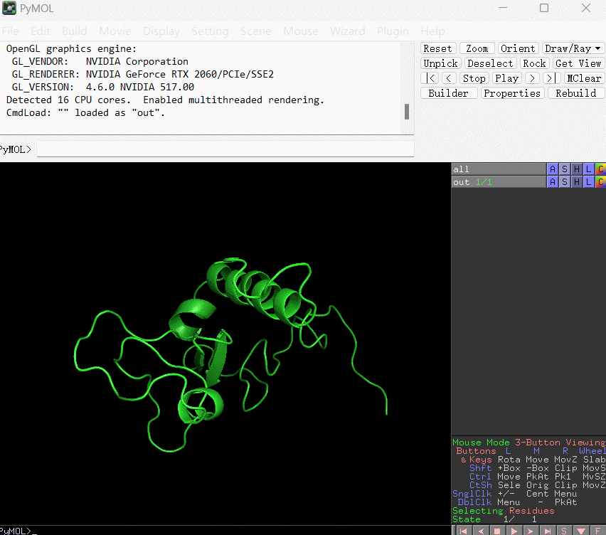在pymol中给蛋白的每个残基用不同的颜色标注结合能的大小 - 知乎