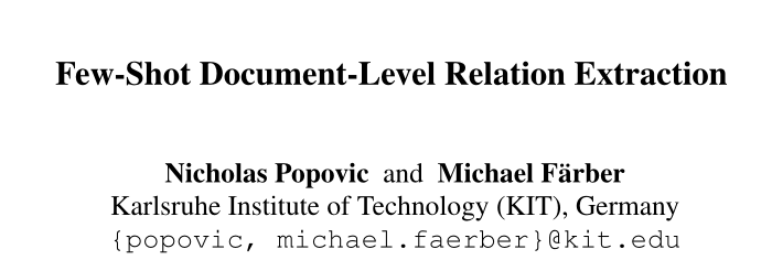 Few-Shot Document-Level Relation Extraction阅读笔记 - 知乎