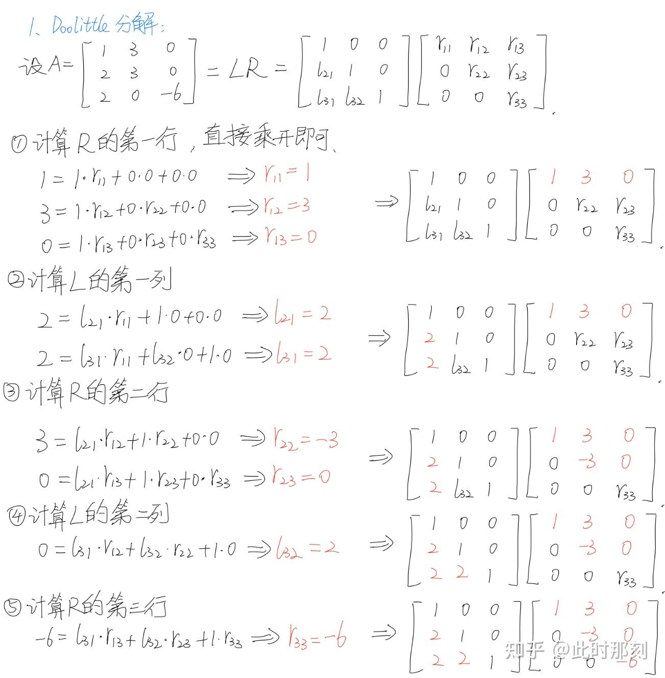 矩阵论(7)---三角分解（LR分解,LU分解） - 知乎