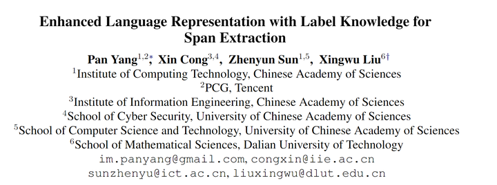 Enhanced Language Representation with Label Knowledge for Span ...