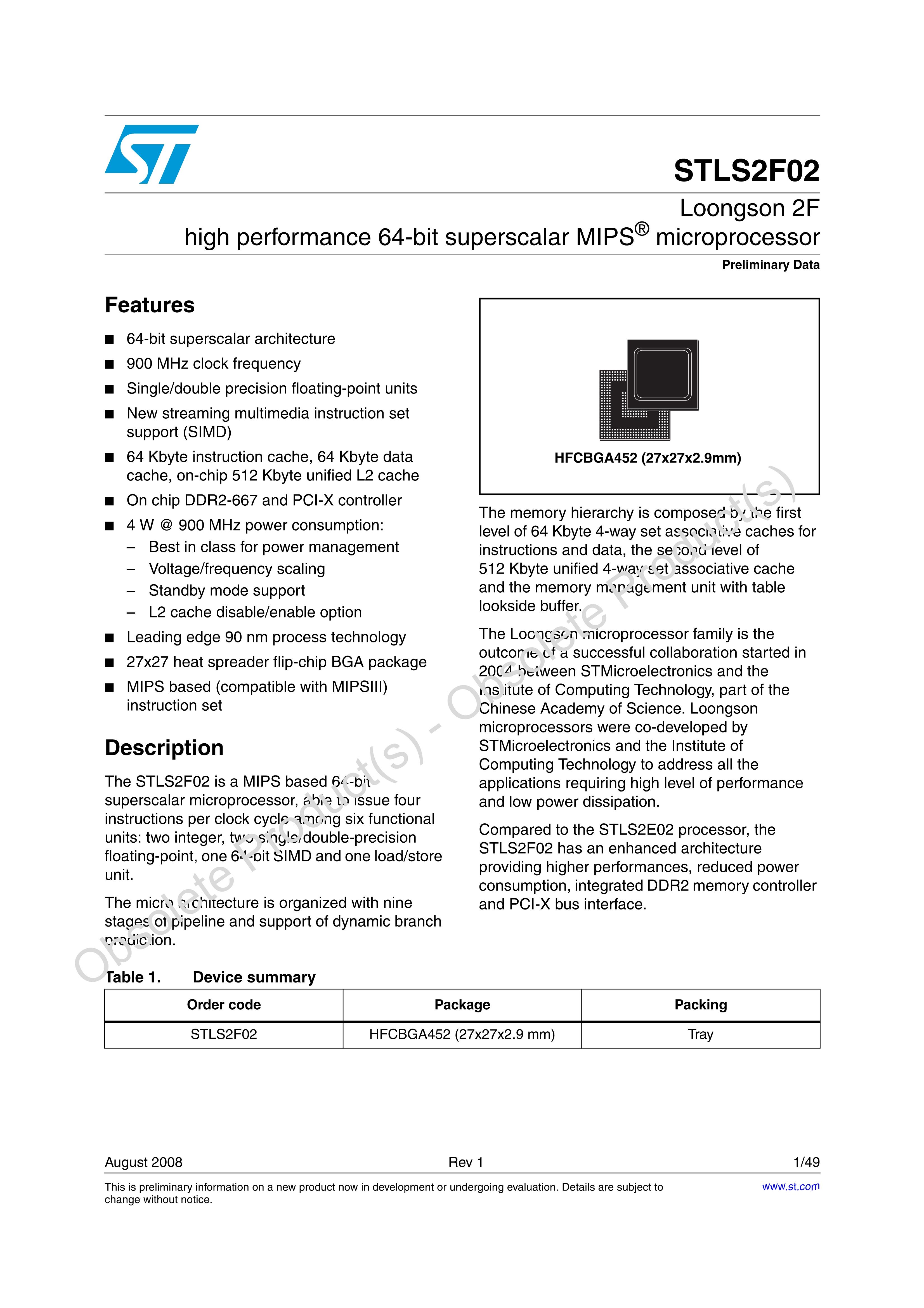 20块钱的龙芯2F意法半导体标MIPS CPU开盖(loongson STLS2F02-1) - 知乎