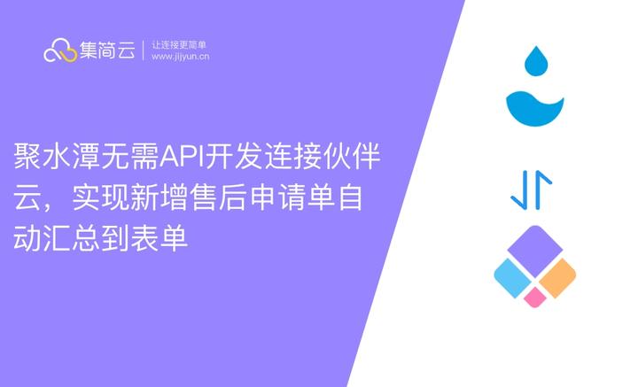 聚水潭无需api开发连接伙伴云，实现新增售后申请单自动汇总到表单 知乎 