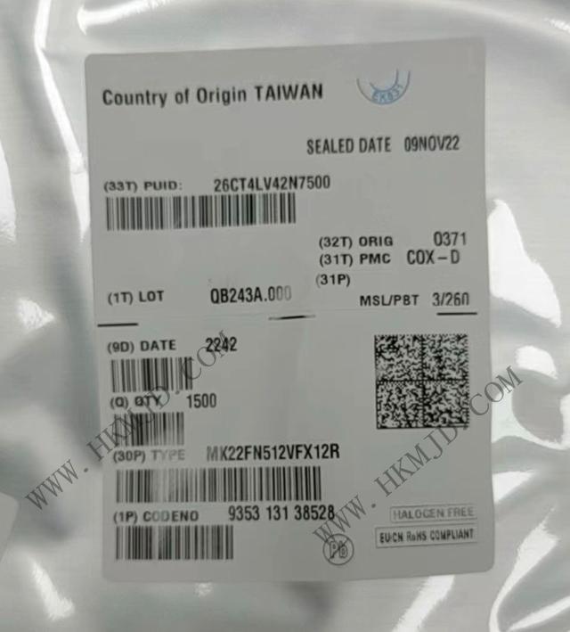 NXP微控制器 MK22FN512VFX12R 32位ARM Cortex-M4内核 - 知乎