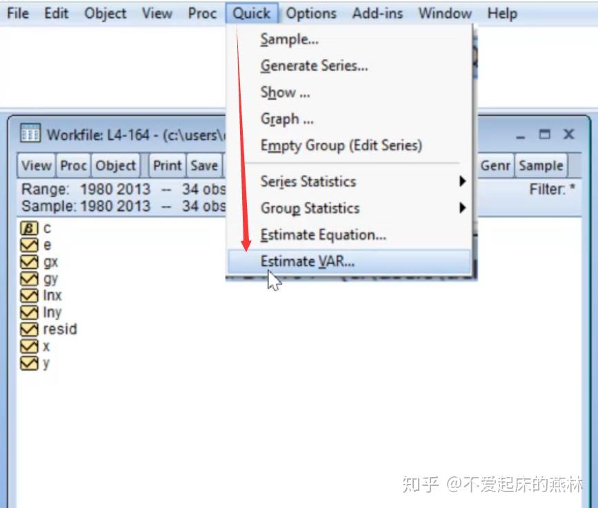 Eviews一些常用方法的操作（完结） - 知乎