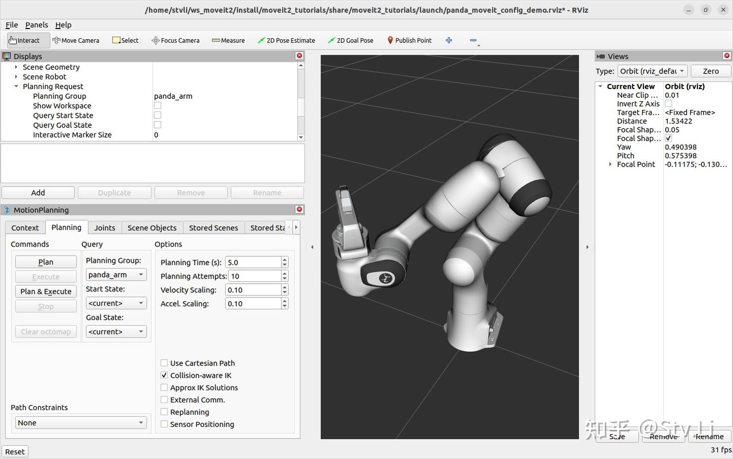 【学习笔记】ROS2纯小白 - MoveIt!（humble）安装、初识与C++实现运动规划 - 知乎