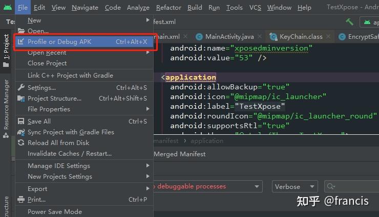 Android Studio 动态调试apk - 知乎