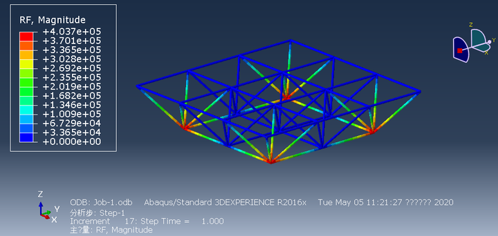 Abaqus 三维刚架与桁架模型分析 知乎