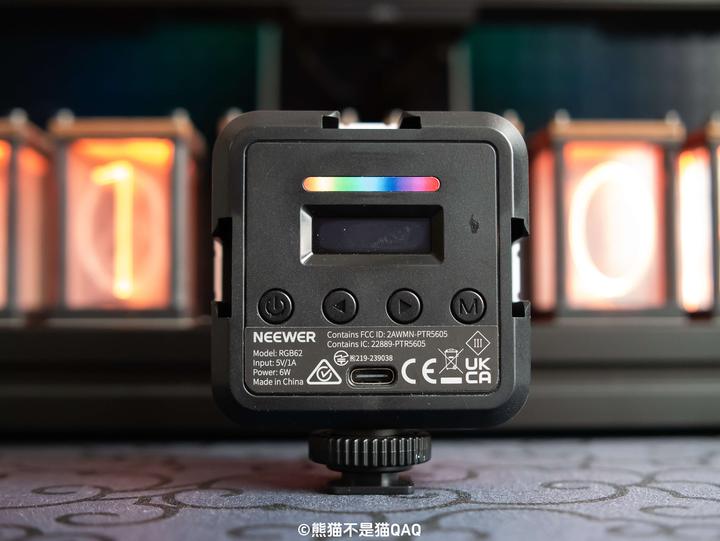 百元氛围灯！小巧便携的全彩补光灯纽尔RGB62 - 知乎