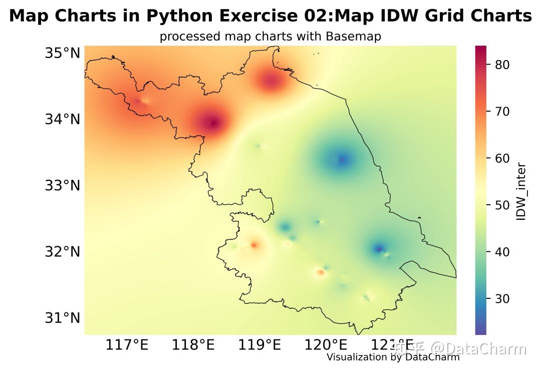 绘图提高篇 | Python - IDW插值计算及可视化绘制 - 知乎