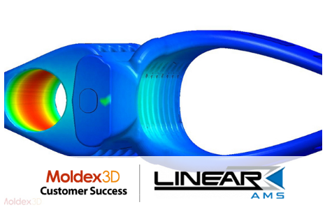 模流分析成功案例分享之Linear AMS借助Moldex3D异型水路分析 缩短69%冷却时间 - 知乎