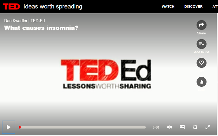 TED 课堂---What causes insomnia? - 知乎