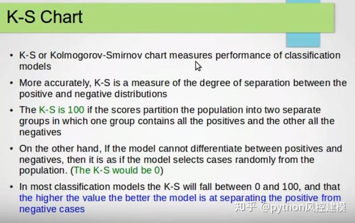 KS(Kolmogorov–Smirnov)模型区分能力指标 - 知乎
