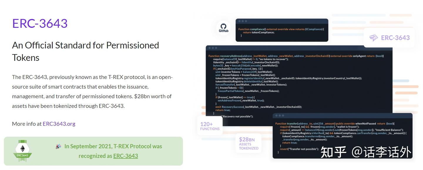 T-REX协议ERC3643是什么？ERC3643标准会随着RWA概念流行起来吗？ - 知乎